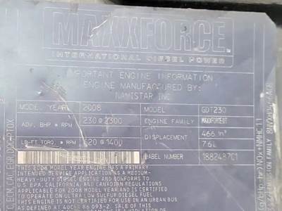 International MaxxForce DT Engine Core for a 2009 International 4400 ...