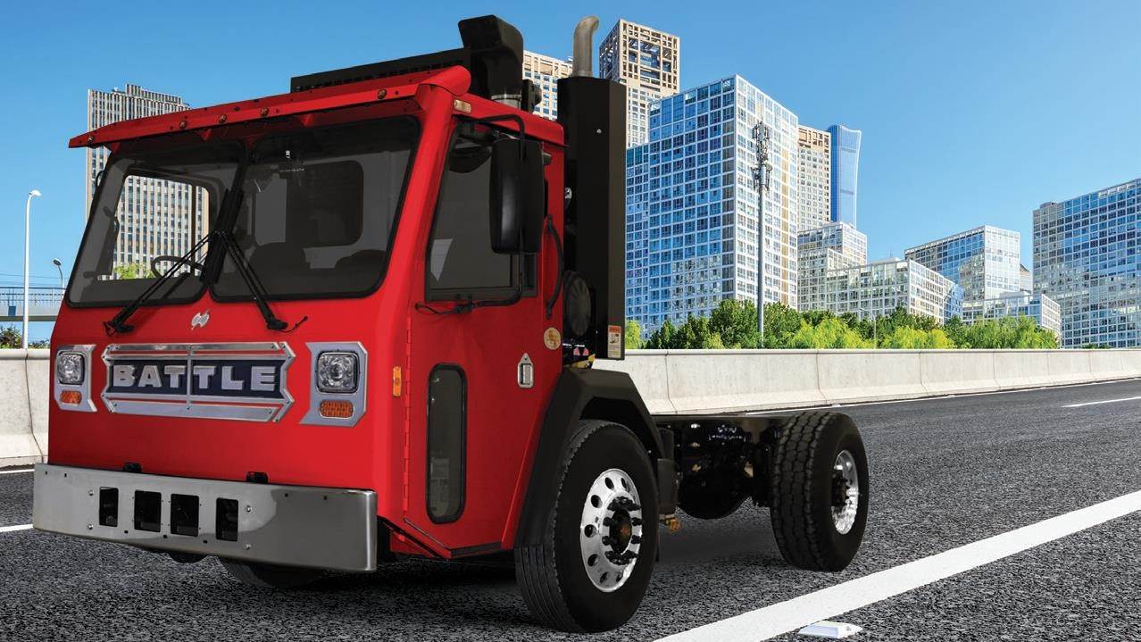 2022 BATTLE MOTORS LNT Tandem Axle Garbage Truck - 380HP, 6 Speed ...