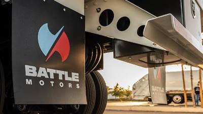 2022 BATTLE MOTORS LNT Tandem Axle Garbage Truck - 380HP, 6 Speed ...