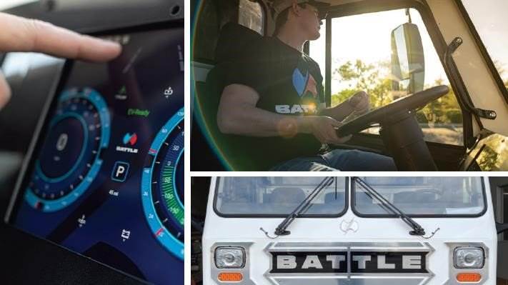 2022 BATTLE MOTORS LNT Tandem Axle Garbage Truck - 380HP, 6 Speed ...