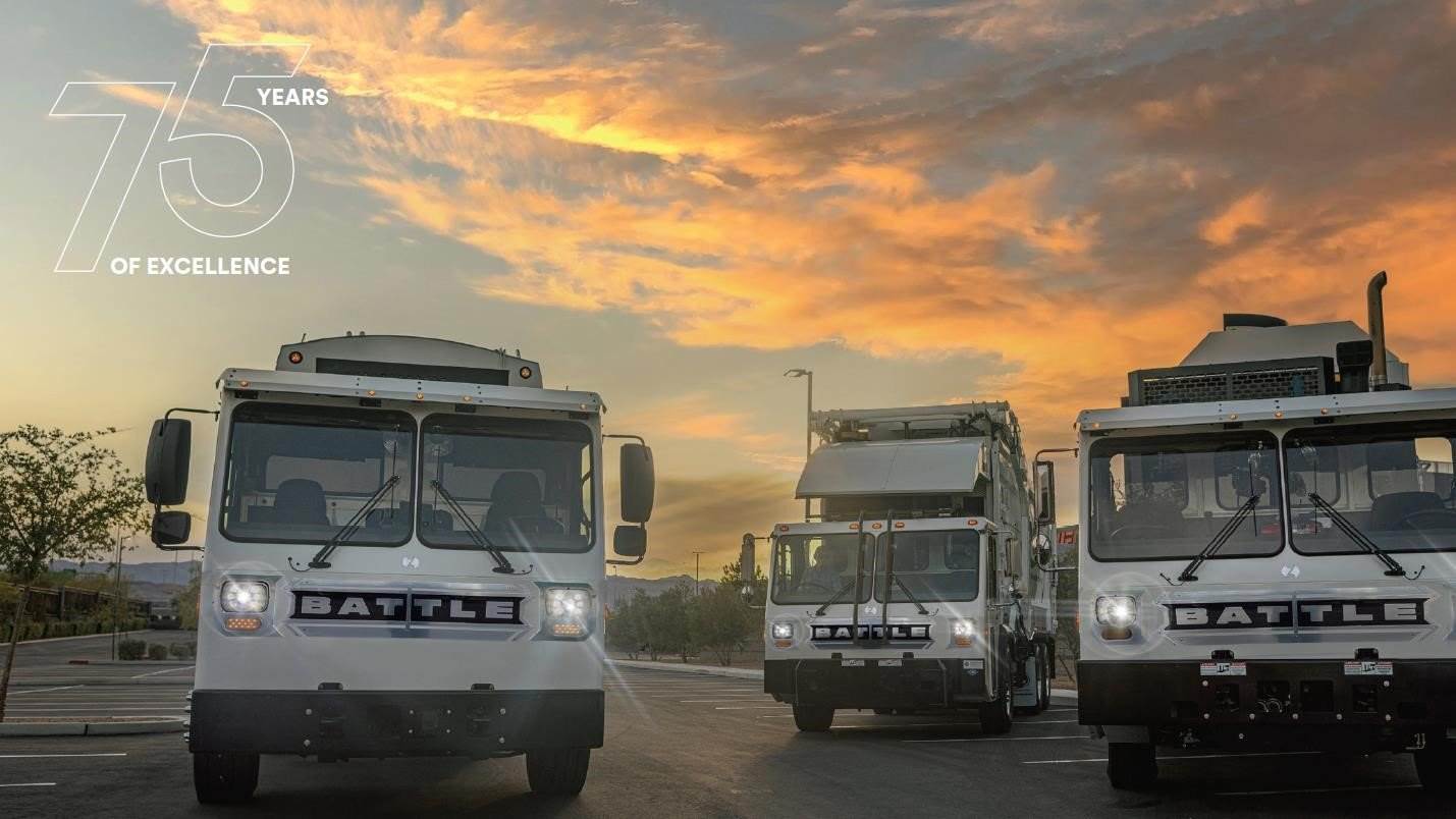 2022 BATTLE MOTORS LNT Tandem Axle Garbage Truck - 380HP, 6 Speed ...