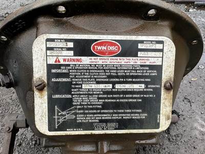 Twin Disc PTO Clutch For Sale | Springville, PA | 3086 ...