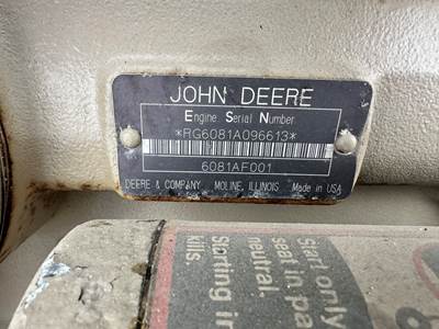 John Deere 6081 Mechanical Turbo Diesel Engine For Sale - Springville ...