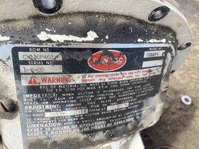 Twin Disc C110HP4 PTO Clutch For Sale - Springville, PA - Summit Core ...