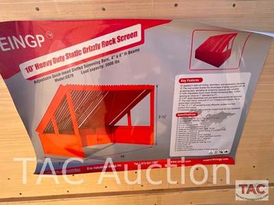 New 10ft Heavy Duty Static Grizzly Rock Screen Location: Tac Auction ...