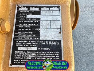 1989 Caterpillar D342 Engine For Sale | Miami, FL | 6658-0221242 ...
