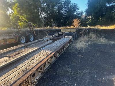 2008 Trail King 55 Ton Lowboy Trailer - RGN, Air, 22' Well, 10' Spread ...