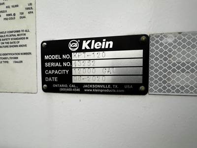 Klein 12000 Gallon Portable Water Tank Trailer For Sale | Albany, OR ...