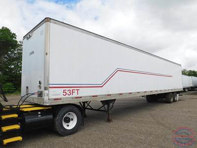 2007 Trailmobile (2) 53FT STORAGE TRAILERS- ALUM FLOOR-TRANS ROOF Dry ...