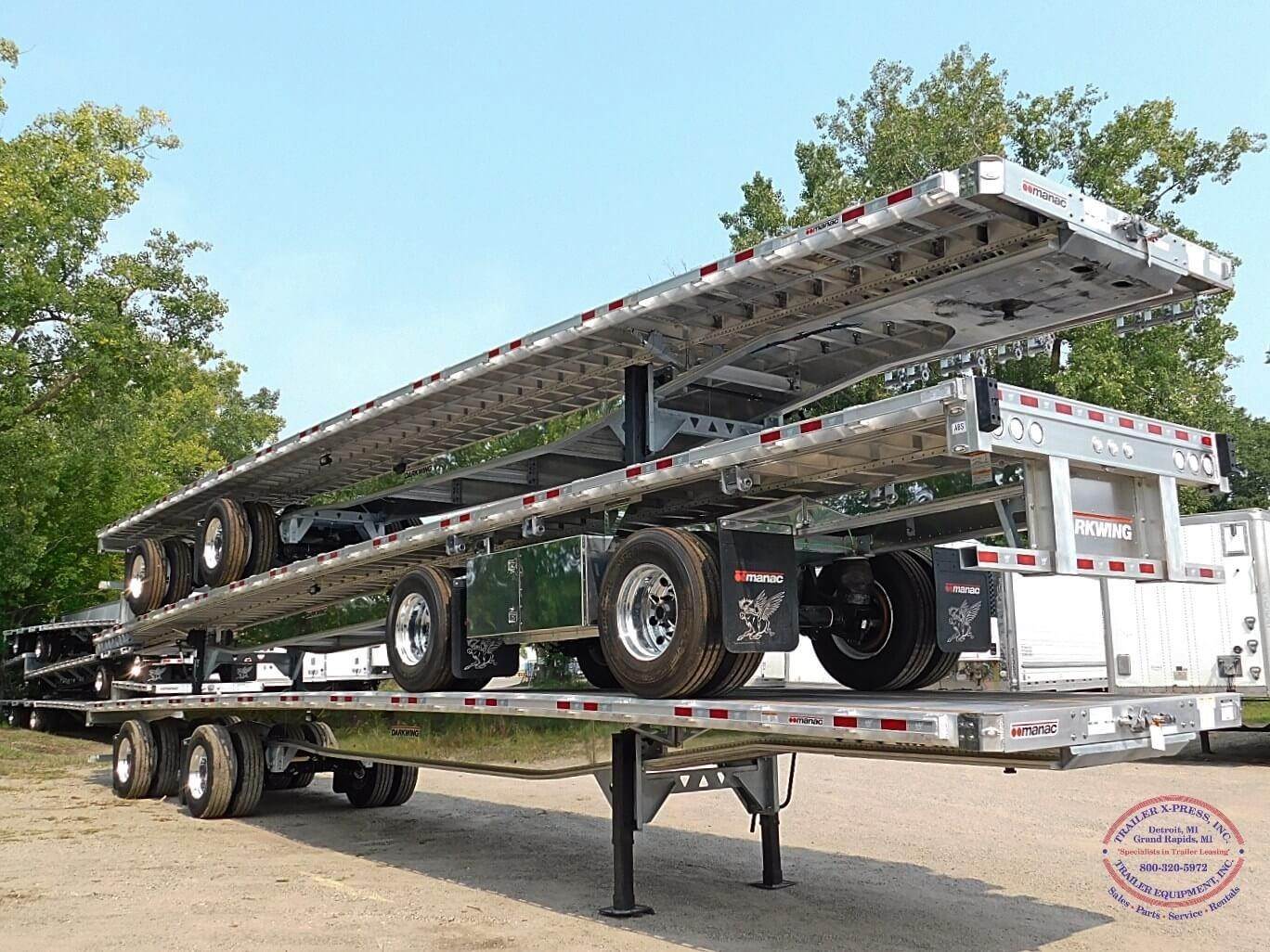 2024 Manac (3) 53FT ALUMINUM FLATBEDS- FIXED SPREAD AXLE Flatbed ...