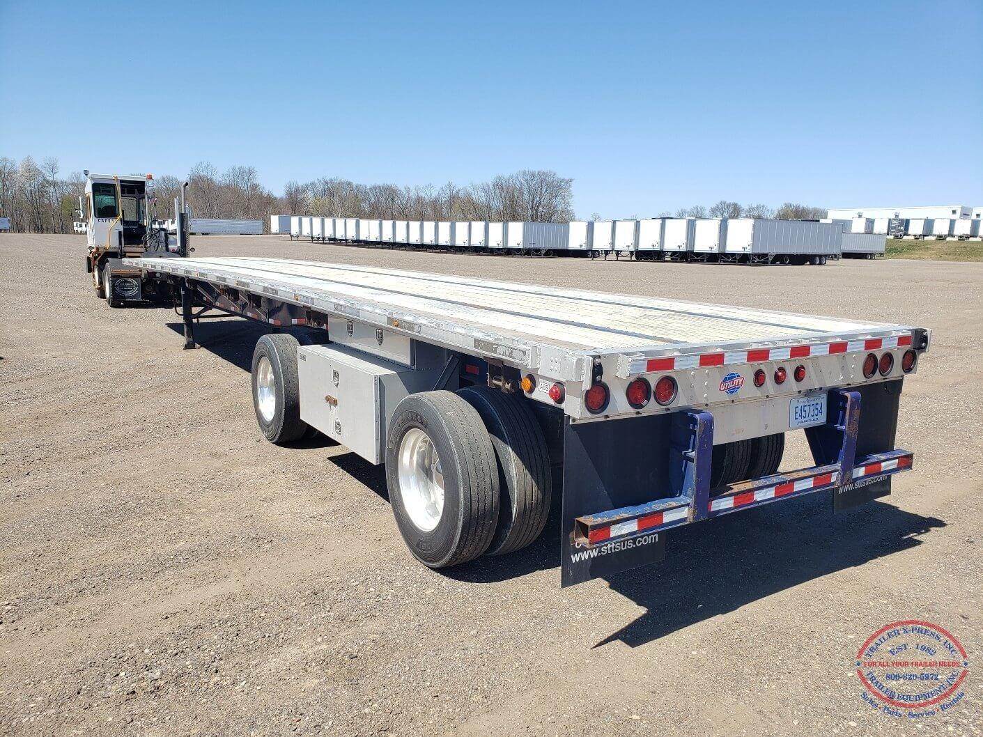 2013 UTILITY 48x102 Combination Flatbed Trailer - Air Ride, Spread Axle ...