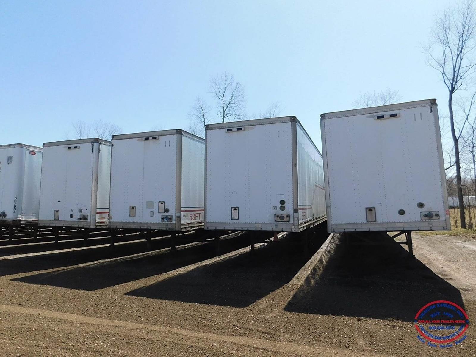 2007 Trailmobile (5) 53FT STORAGE TRAILERS- ALUM FLOOR- TRANS ROOF ...