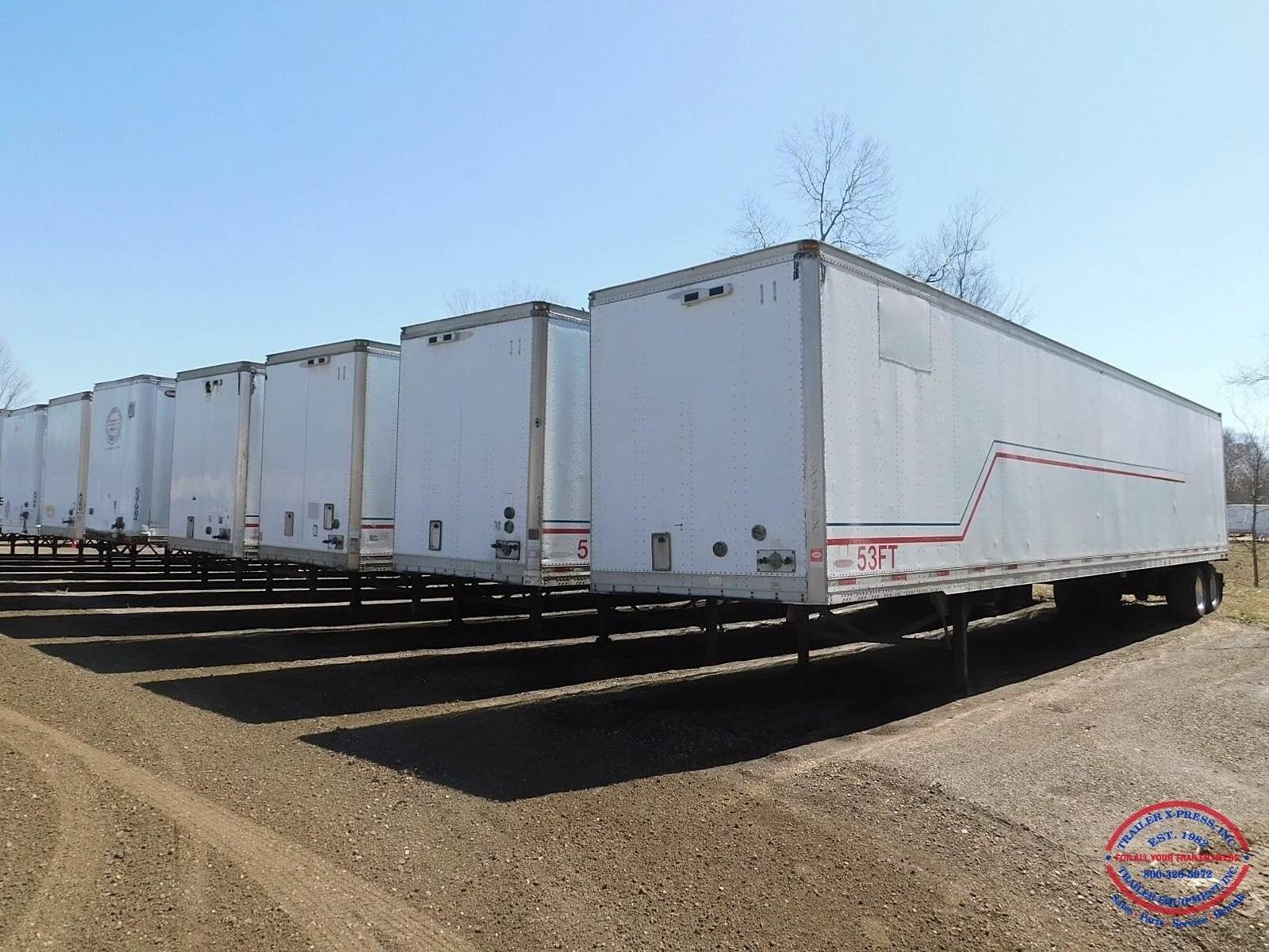 2007 Trailmobile (5) 53FT STORAGE TRAILERS- ALUM FLOOR- TRANS ROOF ...