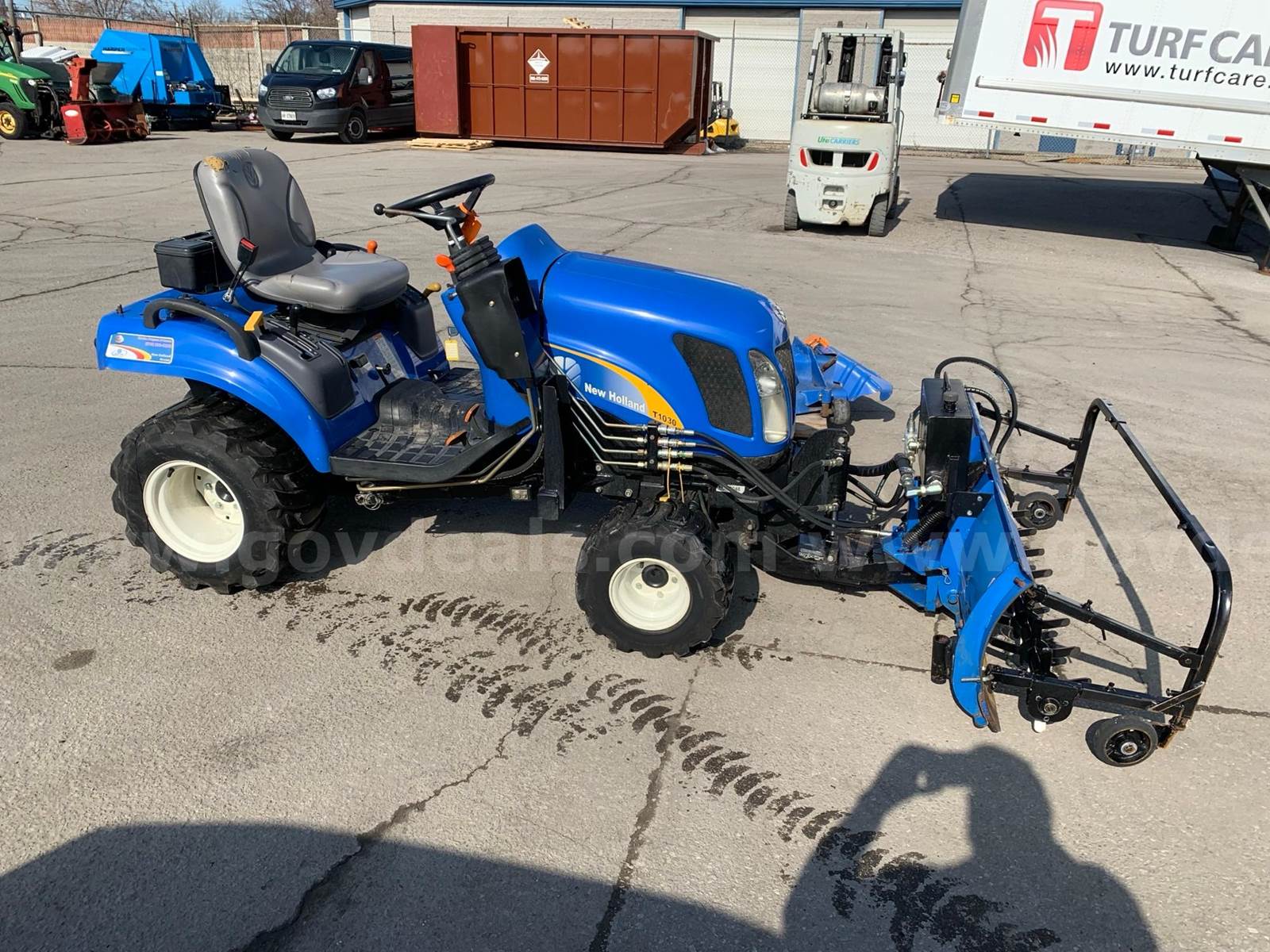 New Holland T1030 Tractor with Snow Blade & 60" Mower Deck For Sale ...