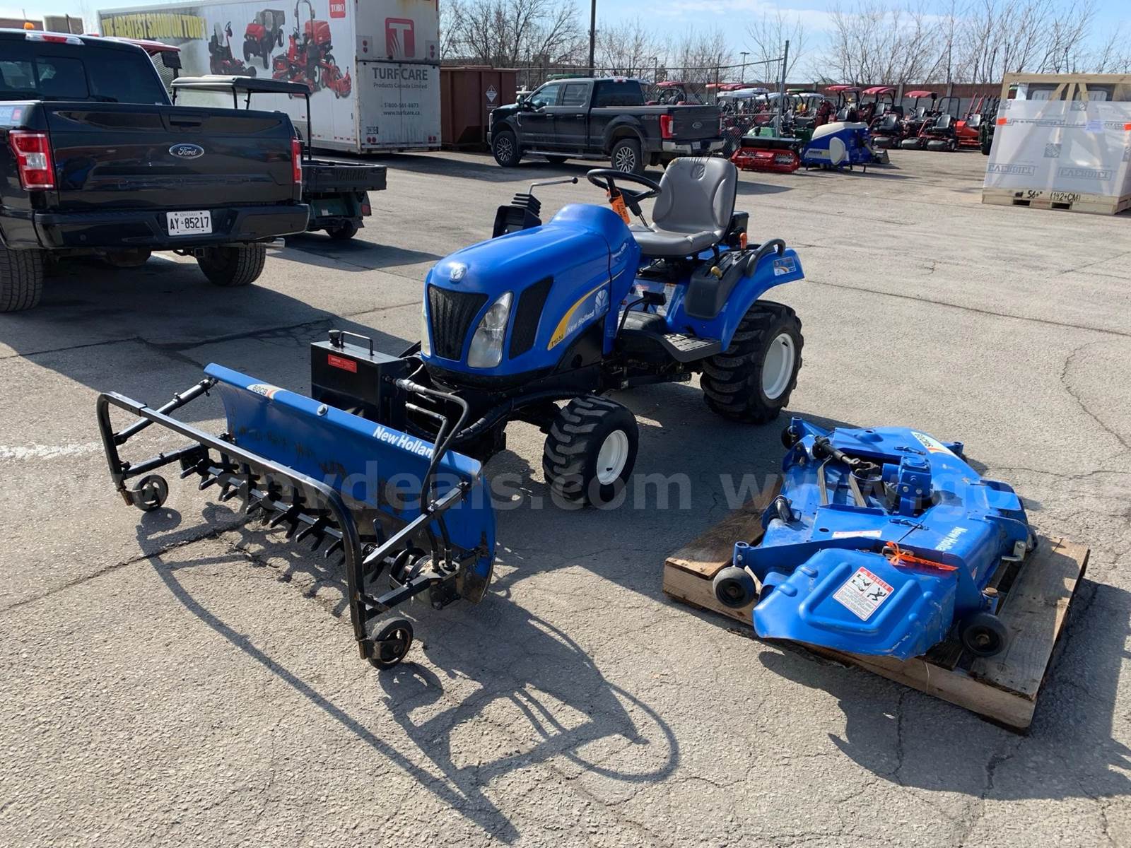 New Holland T1030 Tractor with Snow Blade & 60" Mower Deck For Sale ...