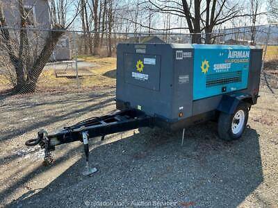 2013 Airman PDS400S-6C3 375 CFM Towable Portable Air Compressor Isuzu ...