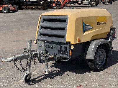 2018 Atlas Copco XAS110PE 110 CFM Towable Air Compressor Kubota Diesel ...