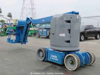 2013 Genie Z-30/20N 30' Electric Articulating Boom Lift Man Aerial Jib ...