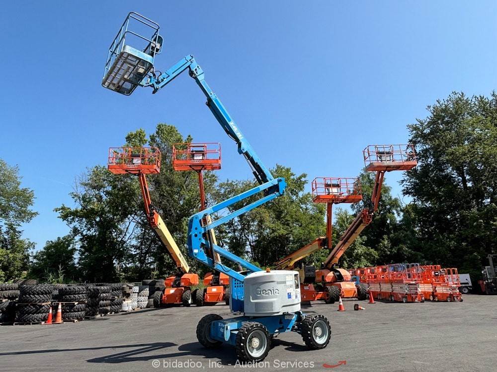 2015 Genie Z-45/25J 46' 1" 4WD Diesel Articulating Boom Lift Man Aerial ...