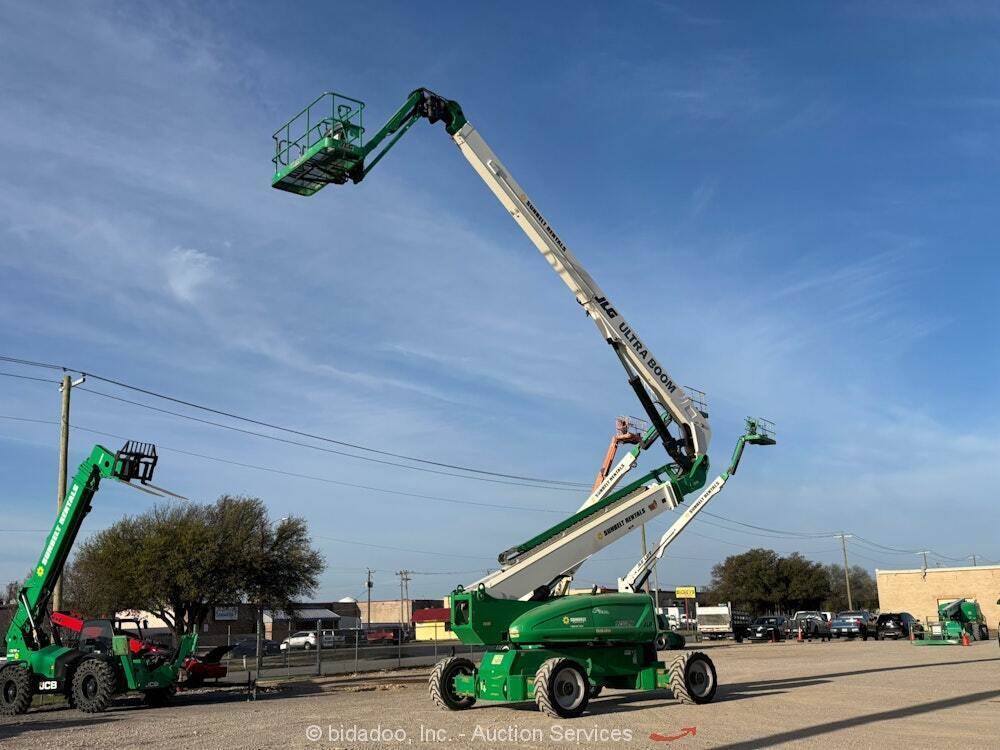 2012 JLG 1250 AJP 125' 4WD Diesel Articulating Boom Lift Man Jib RECON ...