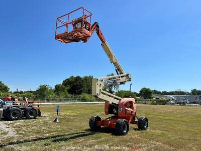 2014 JLG 450AJ 45' 4WD Articulating Boom Lift Man Aerial Platform Jib ...