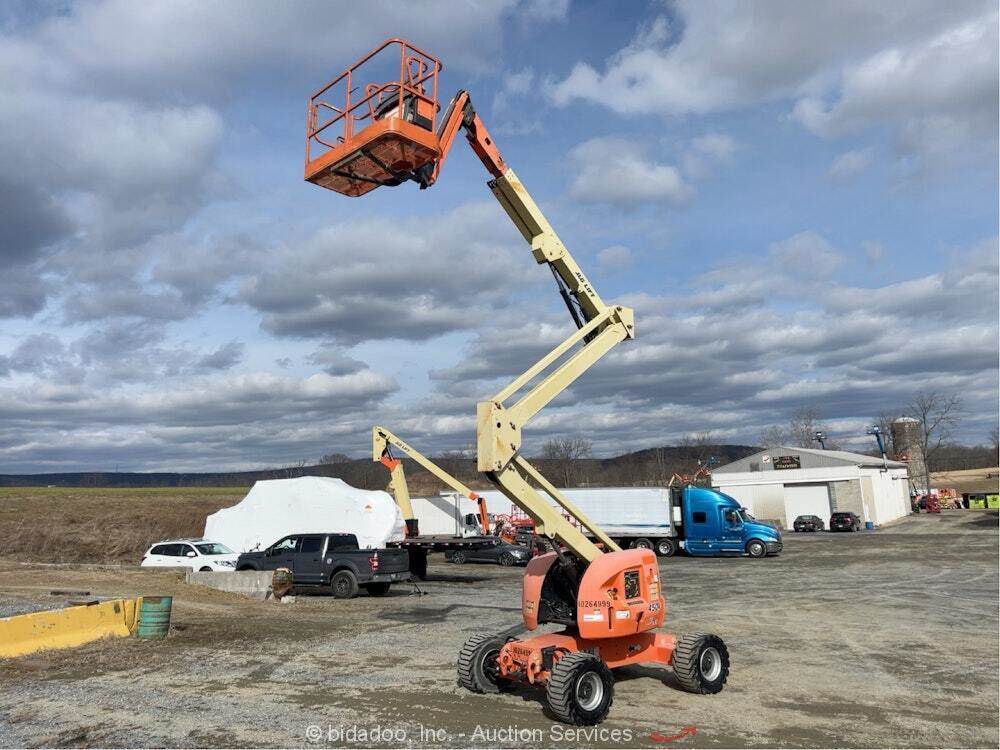 2014 JLG 450AJ 45' 4WD Diesel Articulating Boom Lift Man Aerial ...