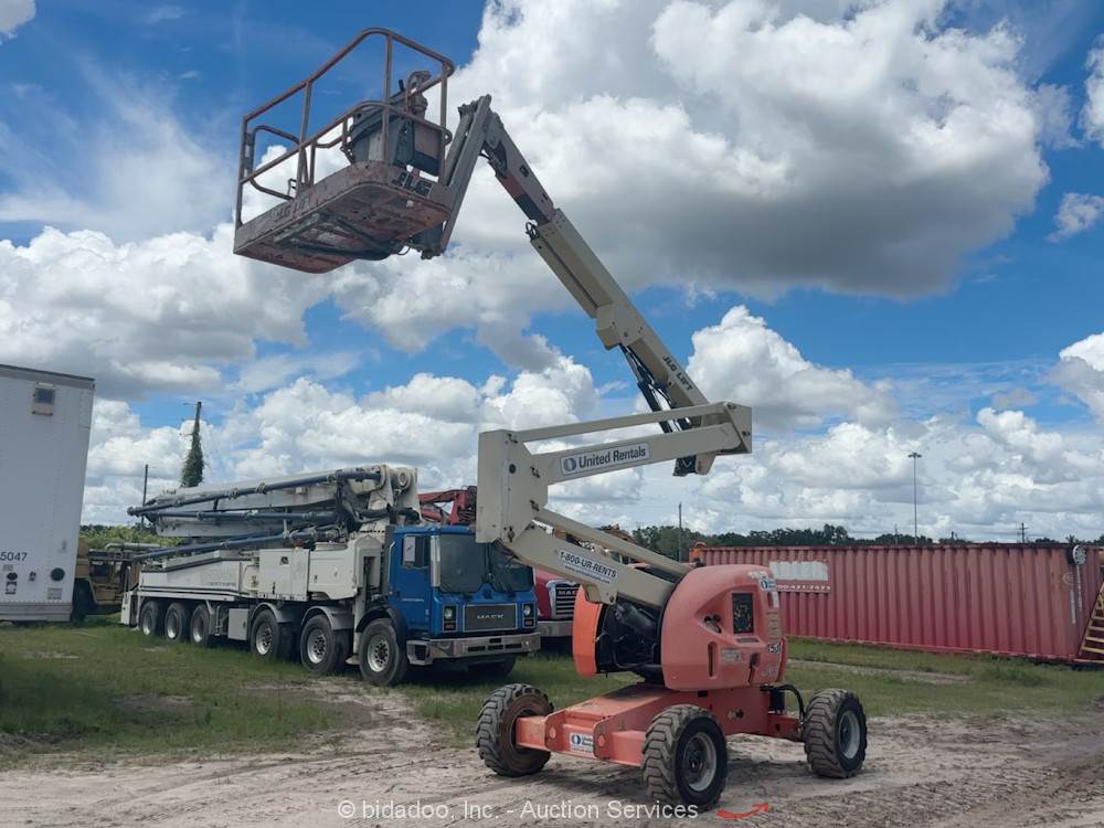 2015 JLG 450AJ 45' 4WD Diesel Articulating Boom Lift Man Aerial Manlift ...