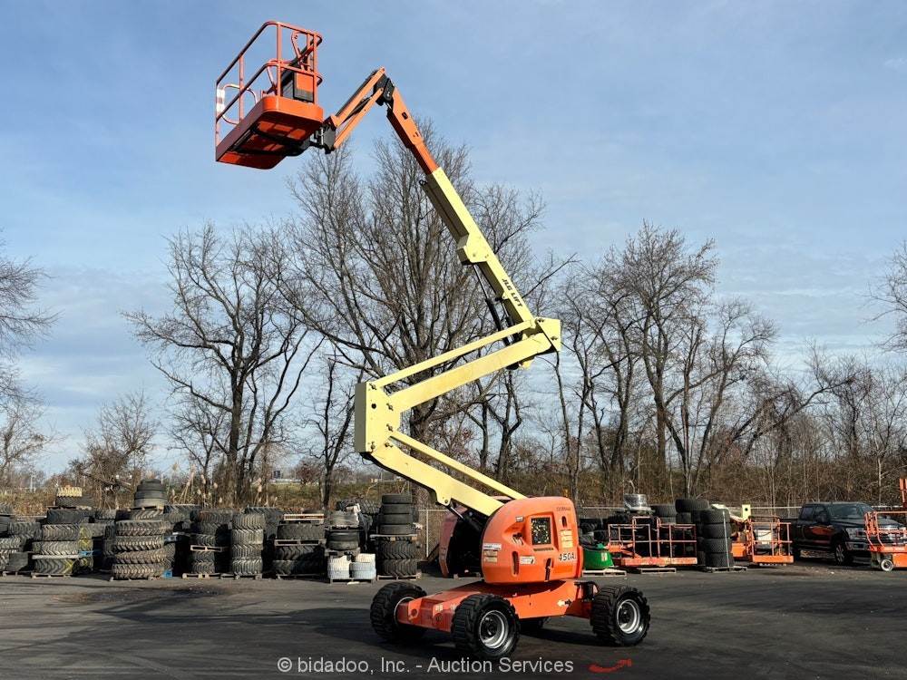 2014 JLG 450AJ 45' 4WD Diesel Articulating Boom Lift Man Aerial ...