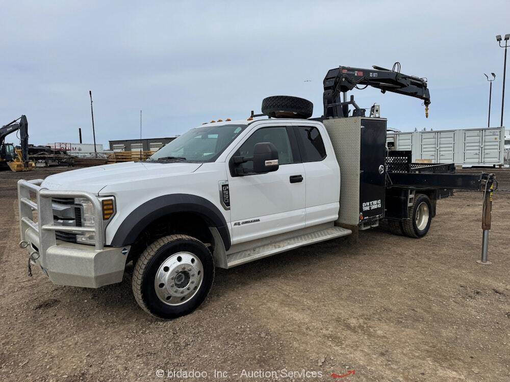 2018 Ford F-550 Hiab XS 077 3.2T 38' Knuckle Boom Crane Truck Picker bidadoo For Sale | Drayton ...