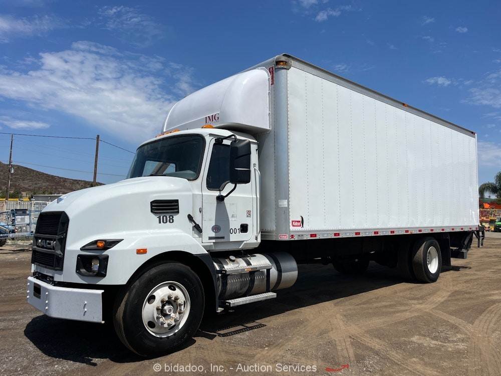 2022 Mack MD 26' Dry Van Delivery Box Truck Cummins B6.7 Liftgate S/A ...