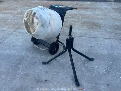 2021 MQ MC3PEA Two Wheeled Polyurethane Concrete Mixer 3.cu ft Capacity ...