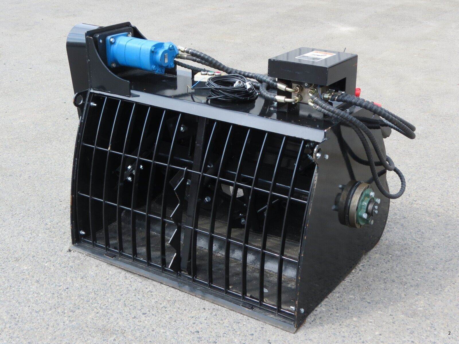 AGT SSCM61S Concrete Cement Mixer Hydraulic Skid Steer Attachment -New ...