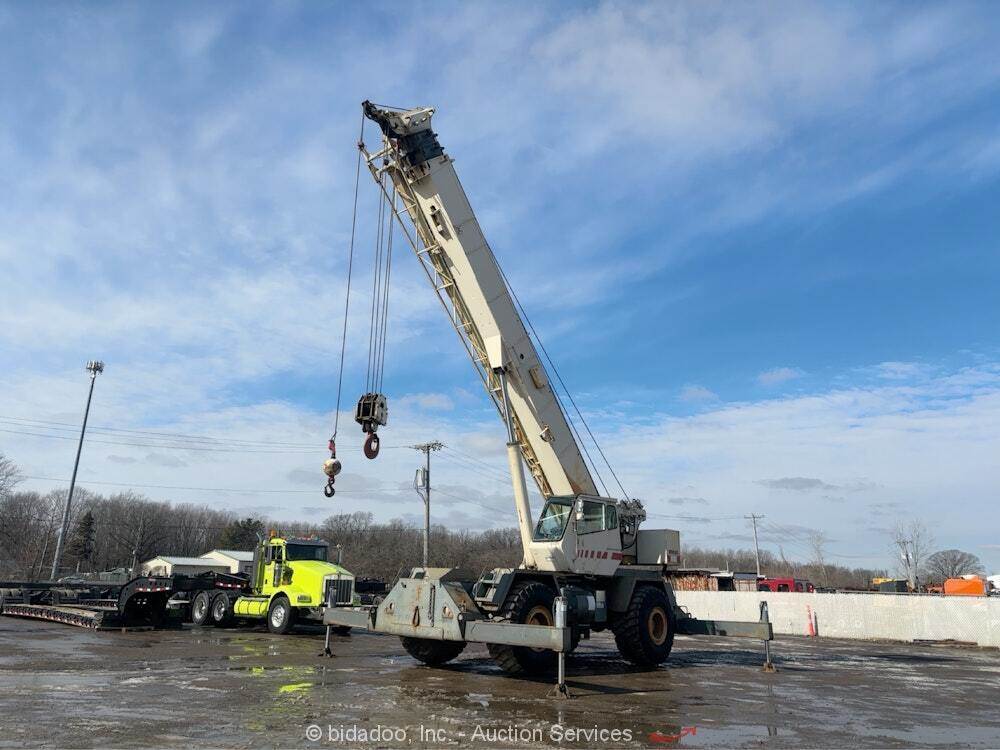 1998 Terex RT-450 4WD 50-Ton 163' Rough Terrain Mobile Crane Jib LMI ...