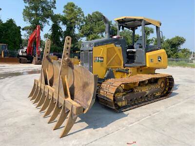 2019 John Deere 650K LGP Crawler Dozer Tractor 115" 6-Way PAT Blade ...