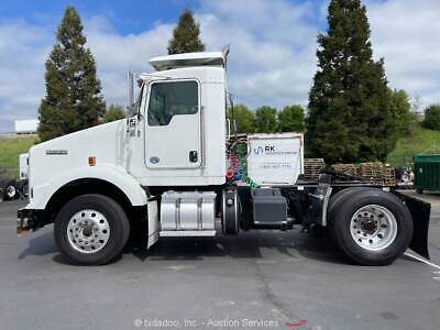 2015 Kenworth T800 Single Axle Semi Truck Tractor Day Cab 12.9L Paccar ...