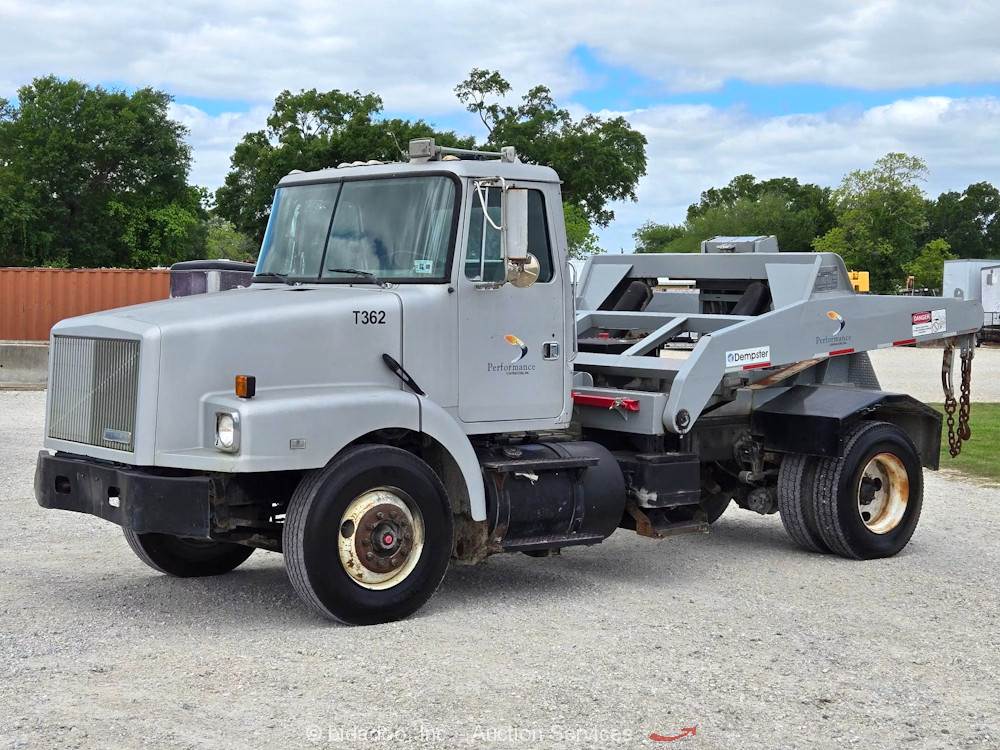 1993 Volvo GM WG Dumpster Truck Tractor Day Cab Cummins Diesel Demster ...