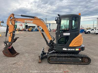 2020 Case CX37C Compact Excavator Cab Backhoe Bucket Blade Thumb Aux ...