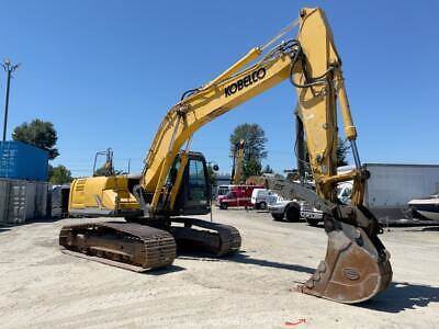 2017 Kobelco SK210LC Hydraulic Excavator Trackhoe Aux Hyd Thumb Q/C ...