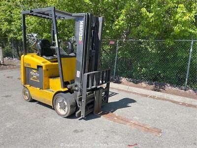 1997 Clark ECG25 5,000 LB Electric Forklift 48V Lift Truck Fork Lift ...