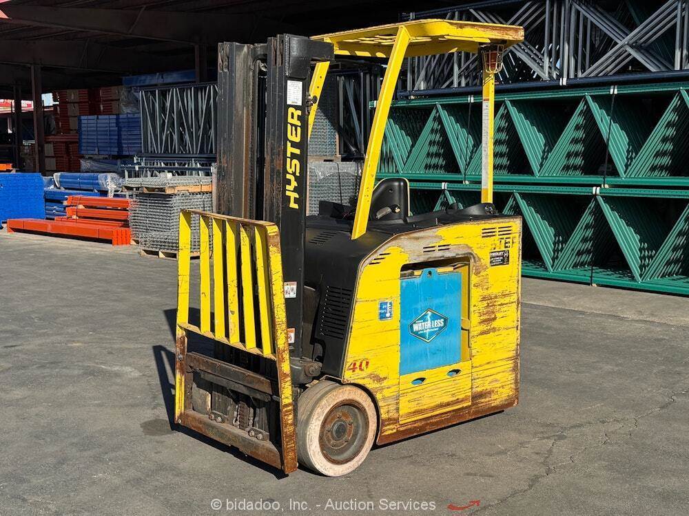 2019 Hyster E40HSD3-21 3,900 lbs 3 Wheel Stand Up Electric Forklift ...