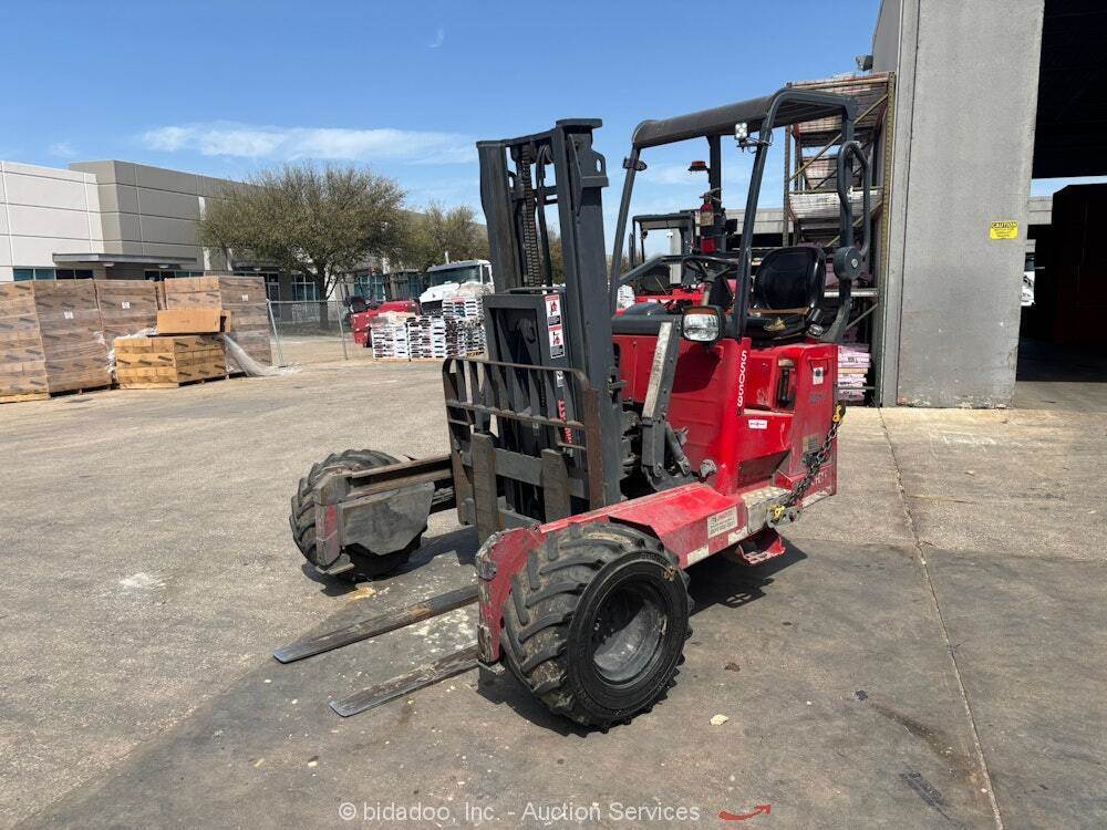 2012 Moffett M50P 5,000 lbs Rough Terrain Forklift Truck Mounted Kubota ...