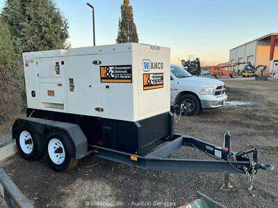 2018 Wanco WSP80 65kW Skid Mounted Generator Gen Set Quiet Diesel For ...