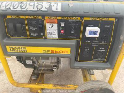 2018 Wacker Neuson GP5600A Portable Generator Genset 5.6kW 120v/240v ...