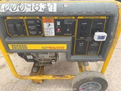 2018 Wacker Neuson GP5600A Portable Generator Genset 5.6kW 120v/240v ...