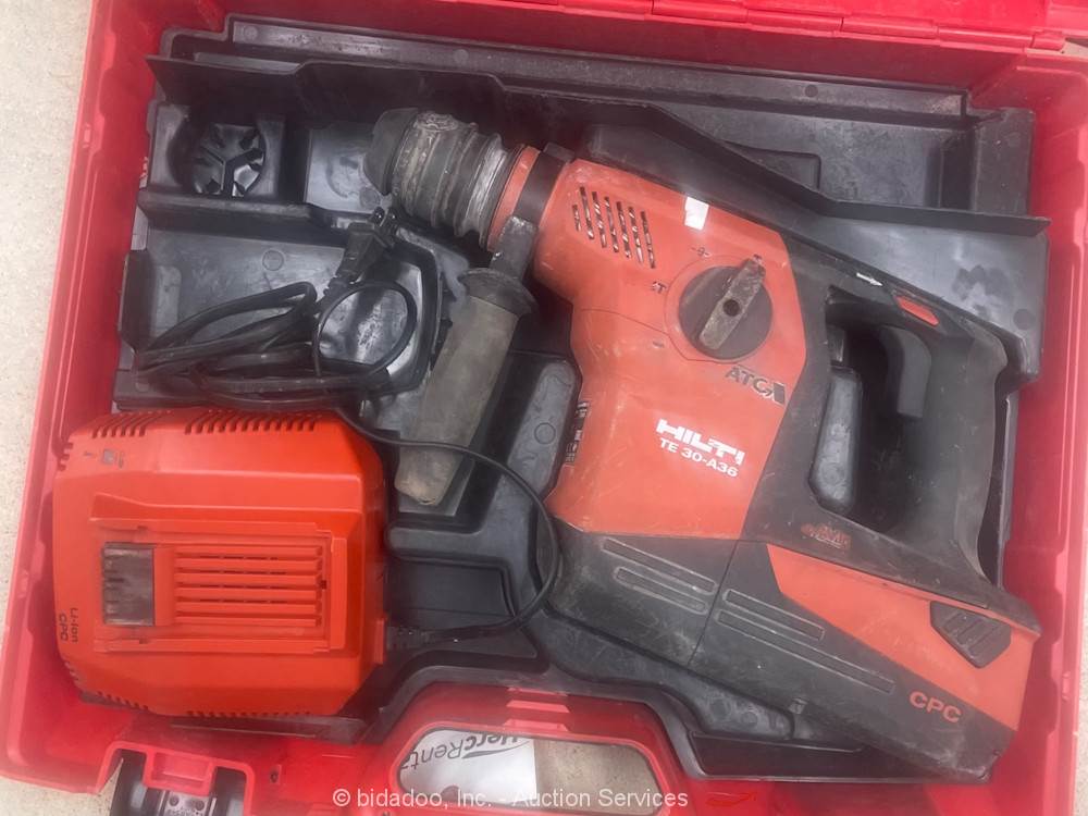 2016 Hilti TE 30-A36 Battery Powered Combo Rotary Hammer SDS-Plus ...