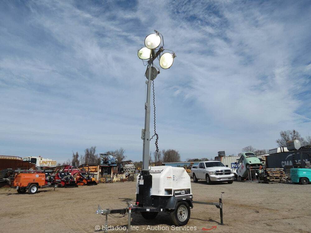 2016 Allmand NL5000 Towable Light Tower 8kW Generator 600K Lumens ...