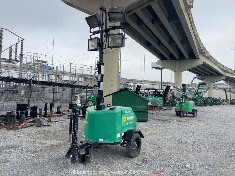 2018 Genie RL4 Towable Light Tower Generator Kohler Diesel Genset ...