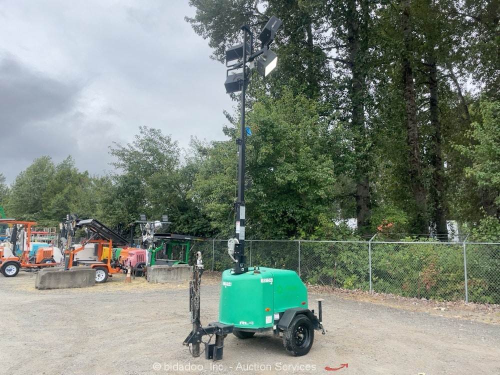 2016 Genie RL4 24' Towable Light Tower Generator Kohler Diesel GenSet ...