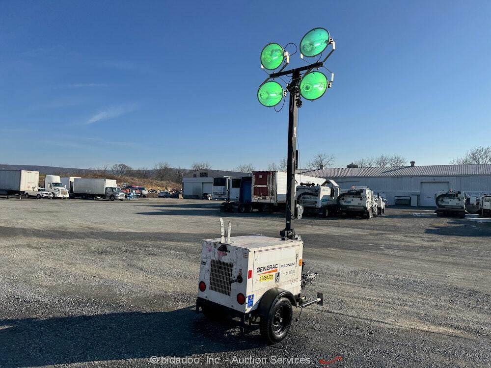 2017 Magnum MLT3060M Towable Light Tower Generator 6 kW Genset Diesel bidadoo For Sale ...