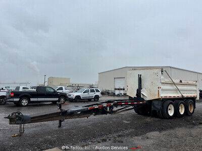 1996 Flow Boy PT1615 Tri-Axle 12-14 Yard Hydraulic Dump Pup Trailer For ...